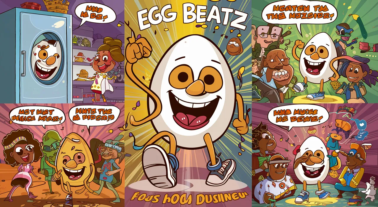 an egg beatz comic strip with... | Video by DeftStorm
