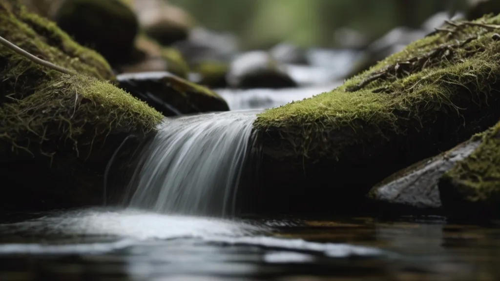 a stream of water running... | Video by CuriousMandarine0