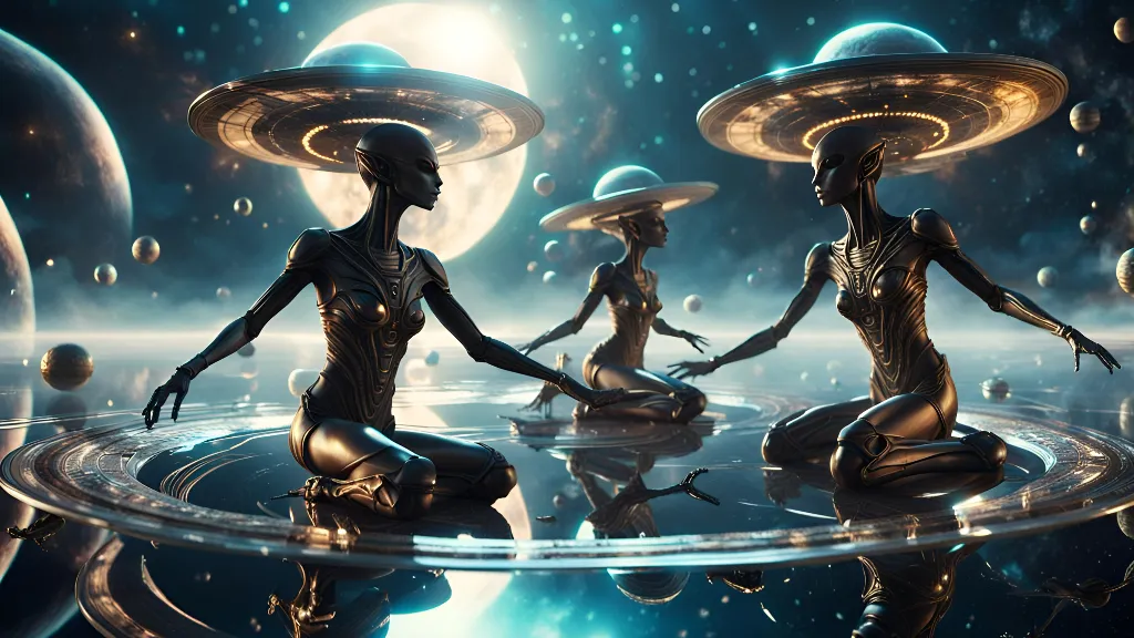 alien goddesses dancing on... | Video by dsart