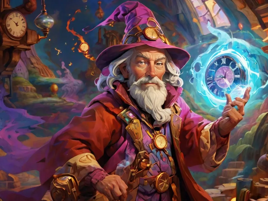 a painting of a wizard time... | Video by Cappy_Social