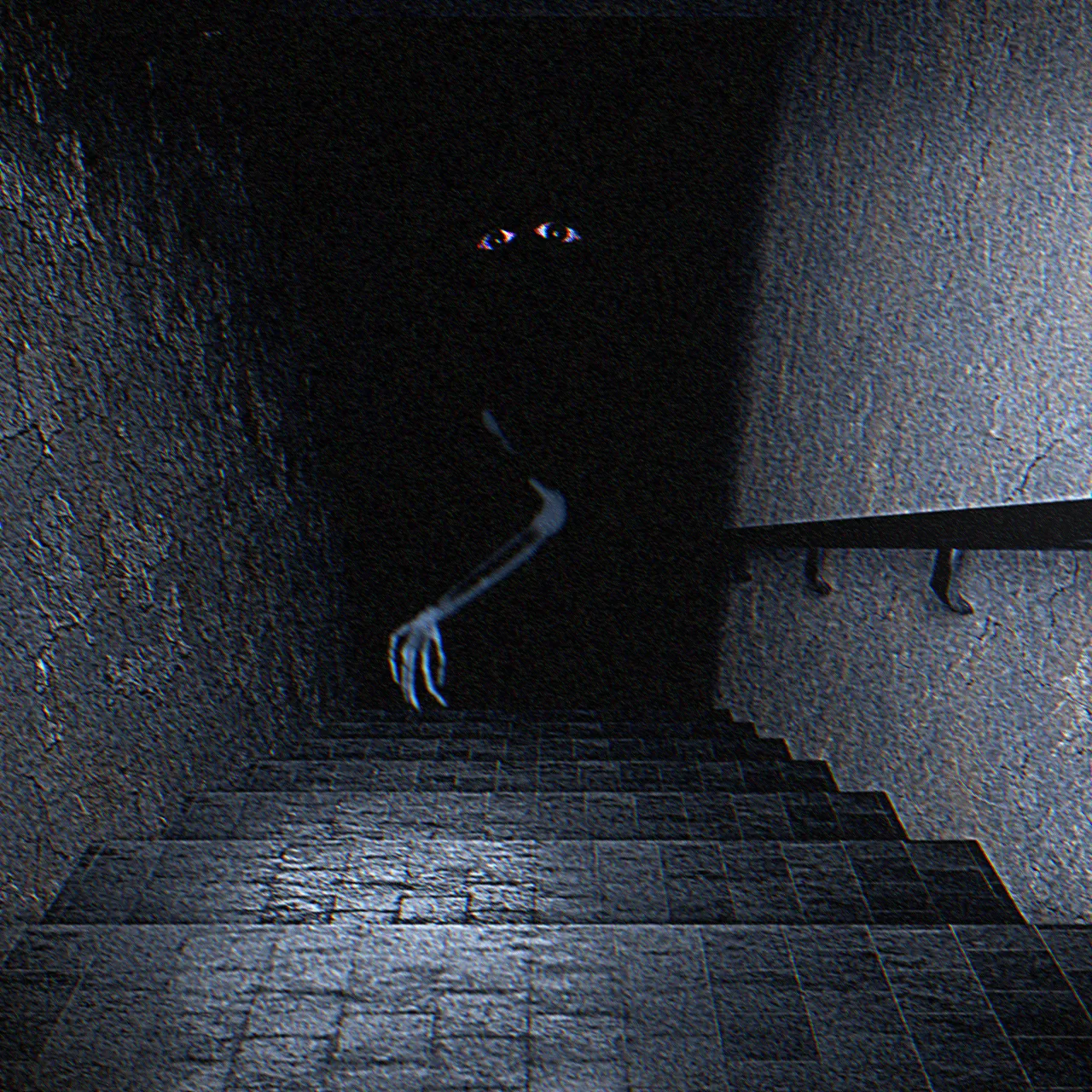 a dark hallway with stairs and a... | Video by CalmCherry