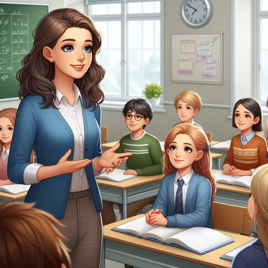 a teacher teaching a class of... | Video by StationaryWhale