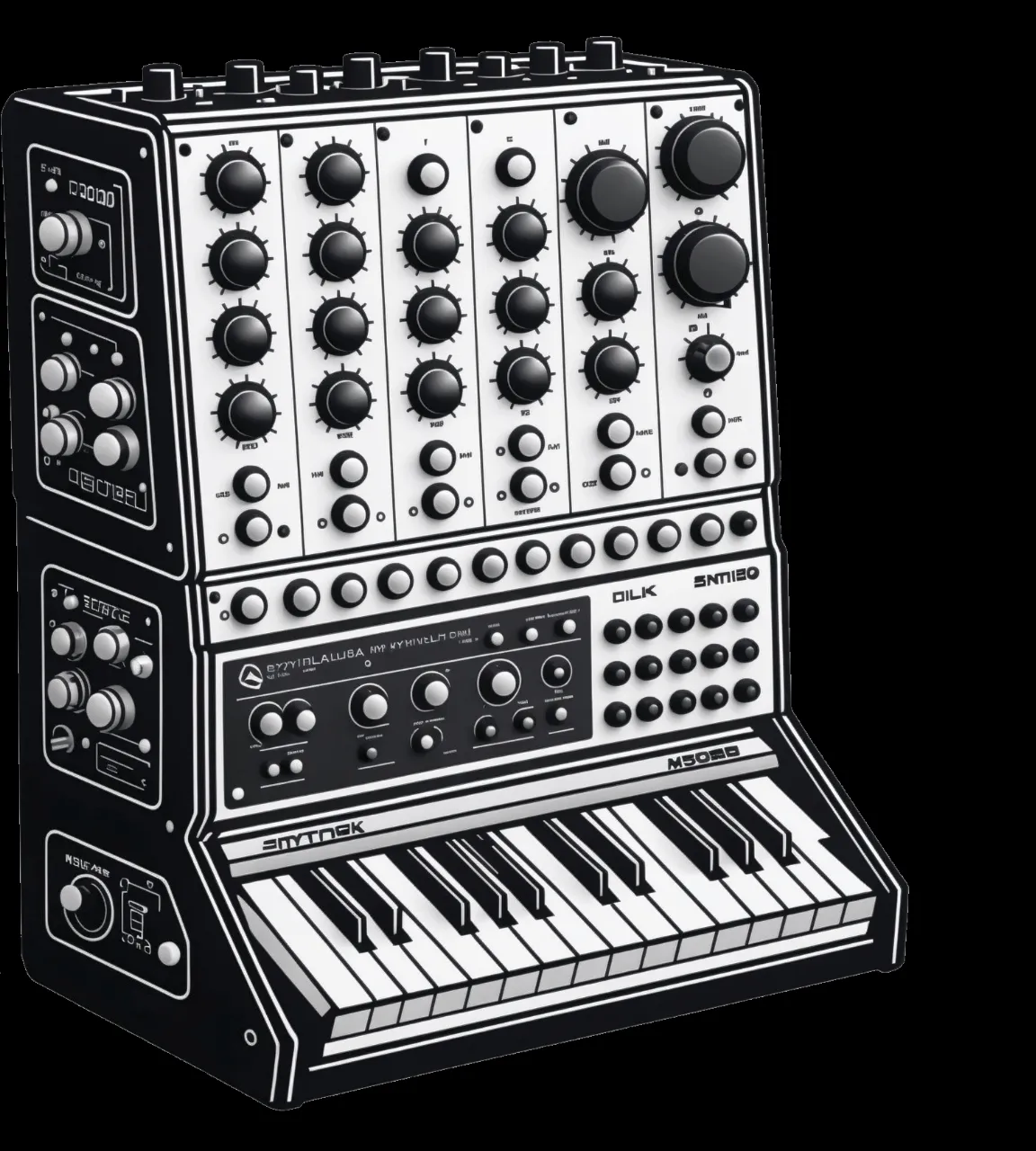 a black and white graphic of a... | Video by chatGPT_Insight